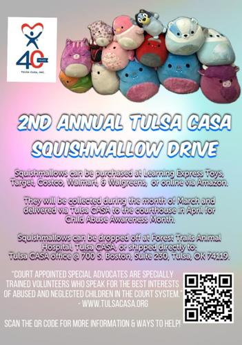 Tulsa CASA holds 2nd annual March-Mallow Madness Squishmallow Drive ...