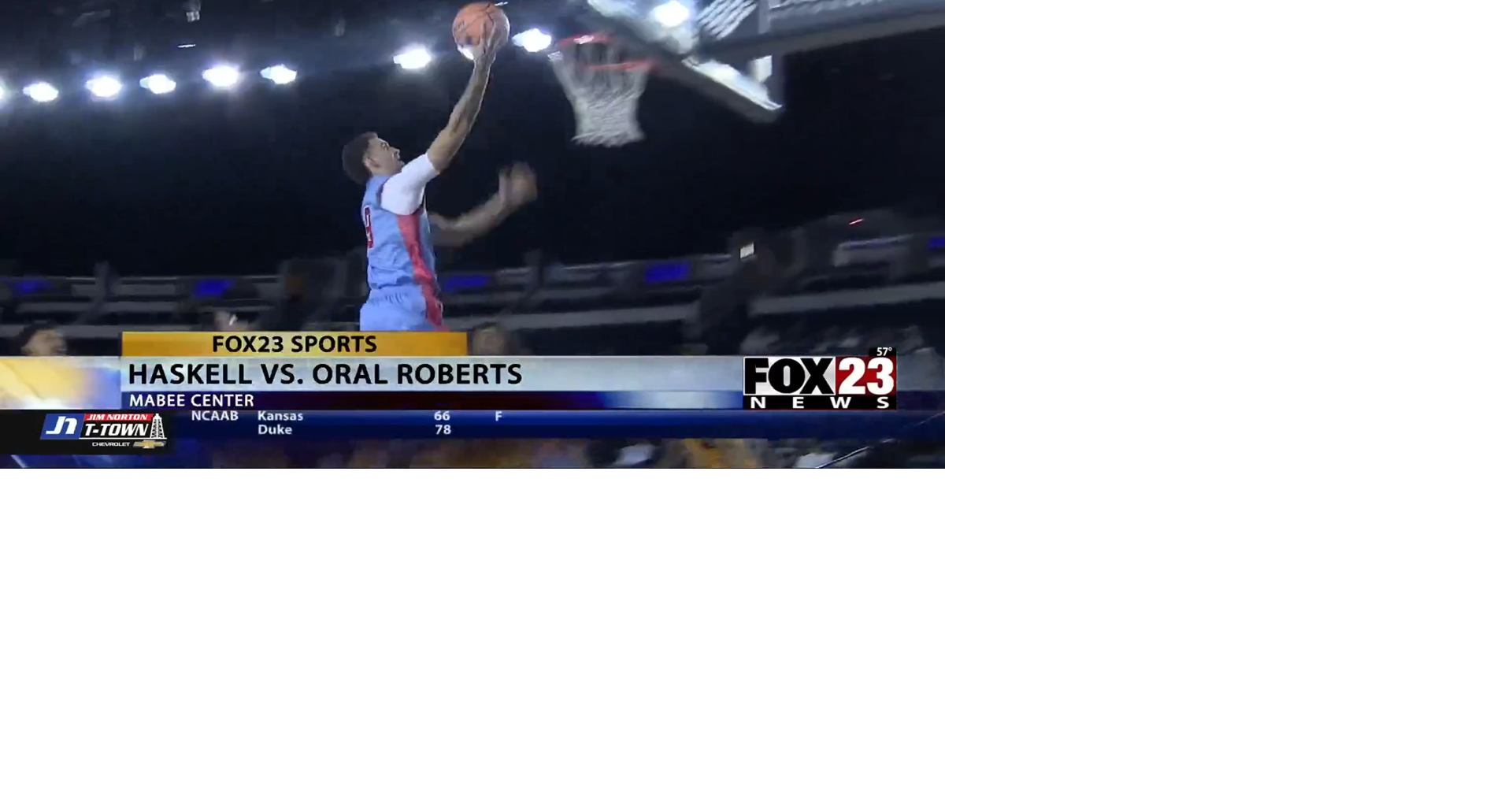 ORU rolls past Haskell to snap 2-game slide | Sports | fox23.com