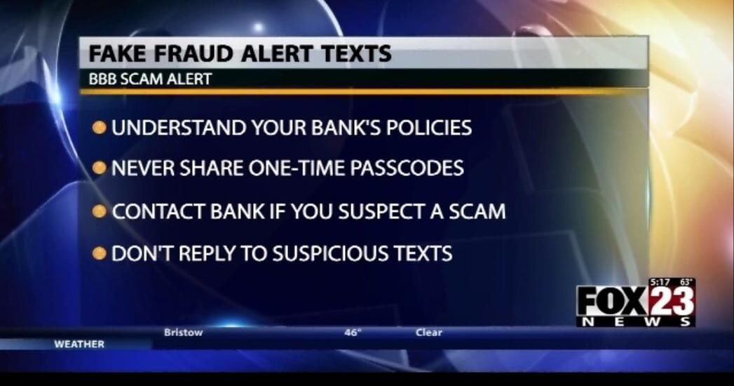 Scammers impersonating banks by sending fake fraud alerts | News ...