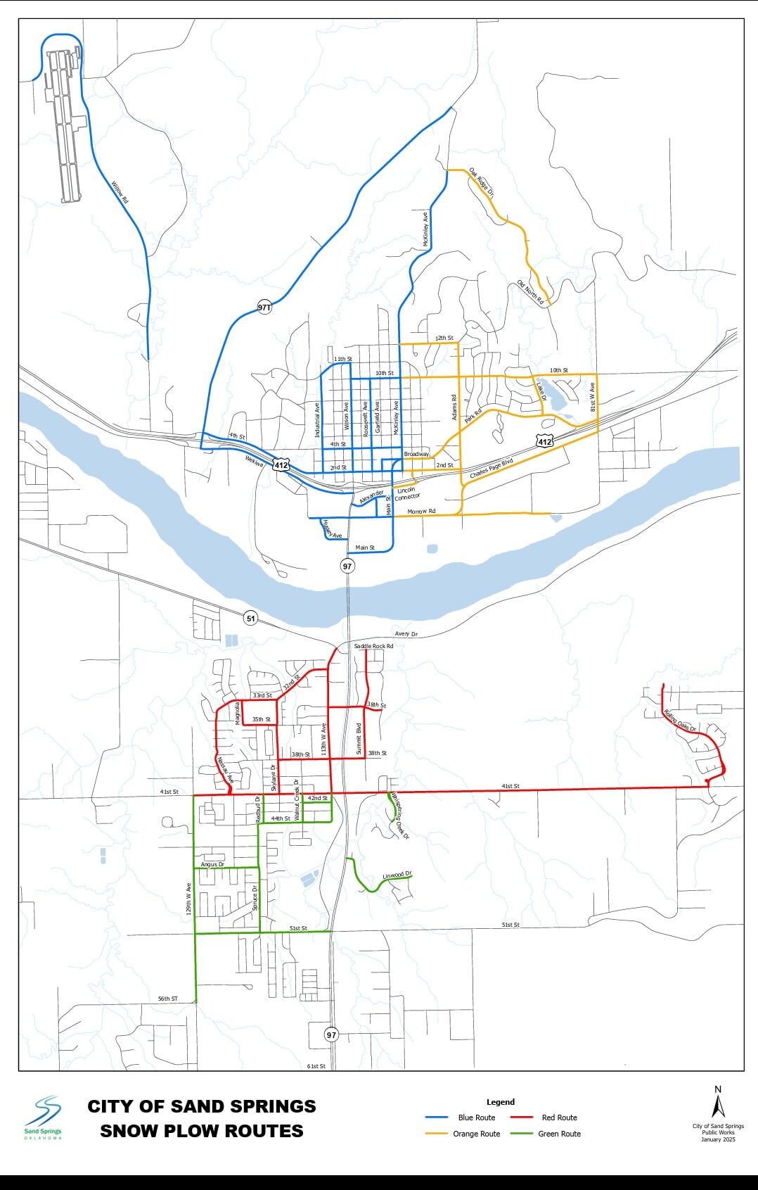 City of Sand Springs declares Snow and Ice Emergency | News | fox23.com