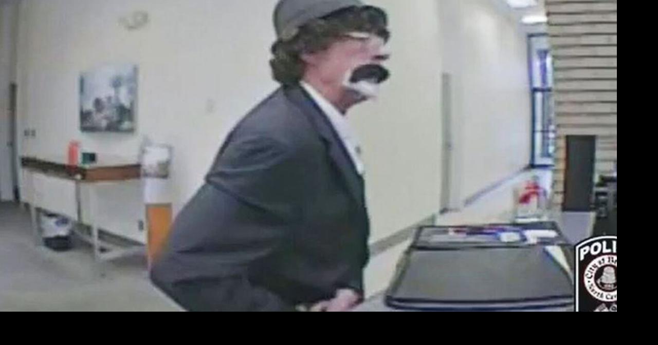 Surveillance video captures North Carolina bank robber in unique ...
