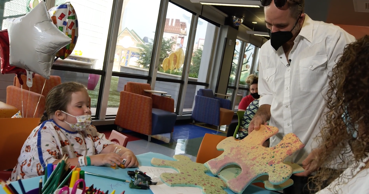 Photos: Oklahoma artists make mural from OU Children...s Hospital ...