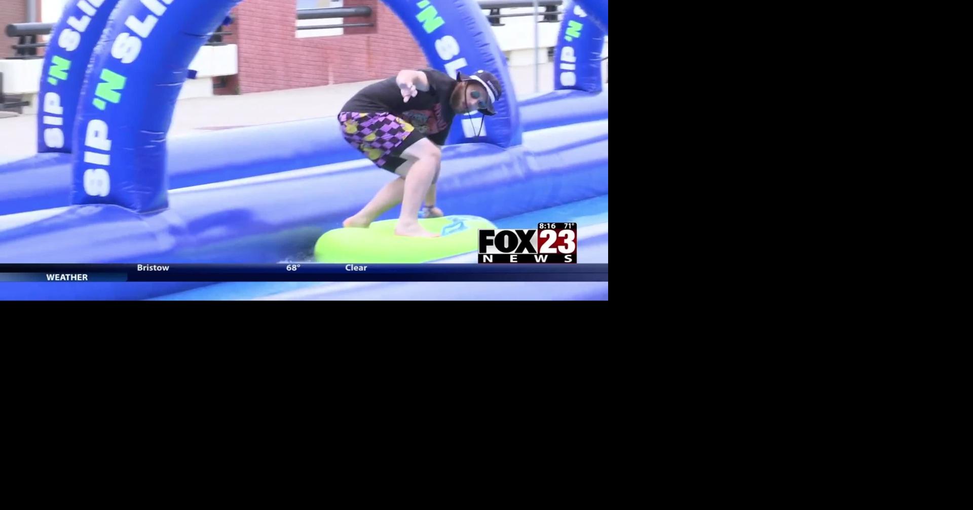 'Sip 'N Slide' event takes over downtown Tulsa street | News | fox23.com
