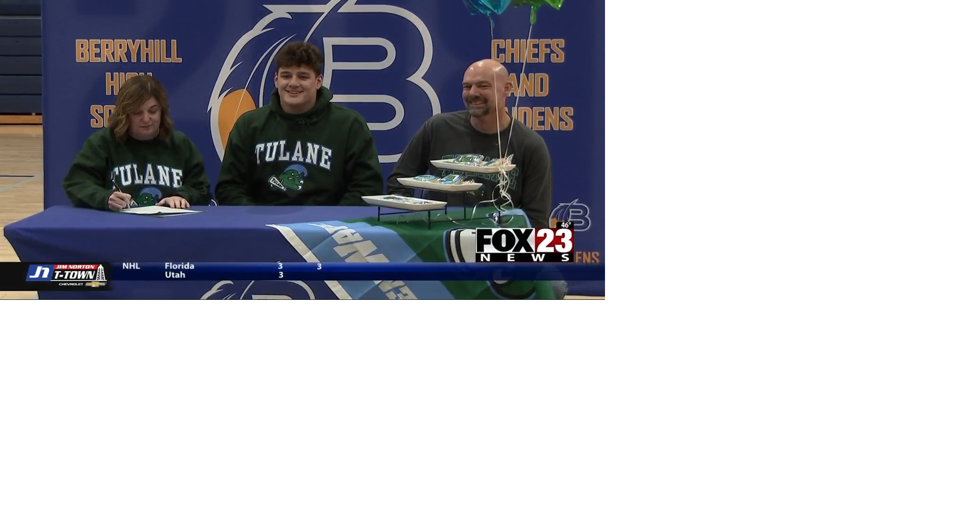 Berryhill football's Aiden Martin signs with Tulane | Sports | fox23.com