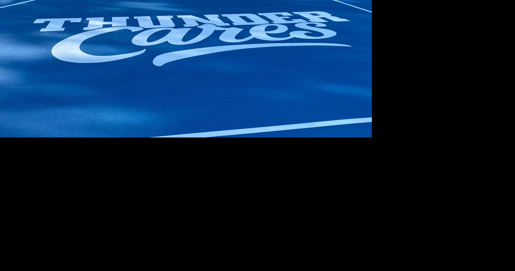 OKC Thunder basketball court at B.C. Franklin Park in Tulsa reopens ...