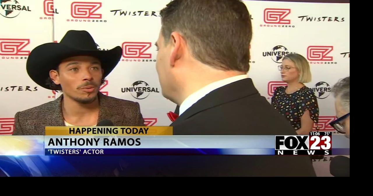 FOX23 Morning Anchor Ron Terrell asks 'Twisters' actor Anthony Ramos ...