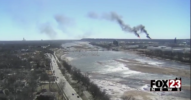 Video: FOX23 Investigates: Flames and black smoke seen coming from west ...