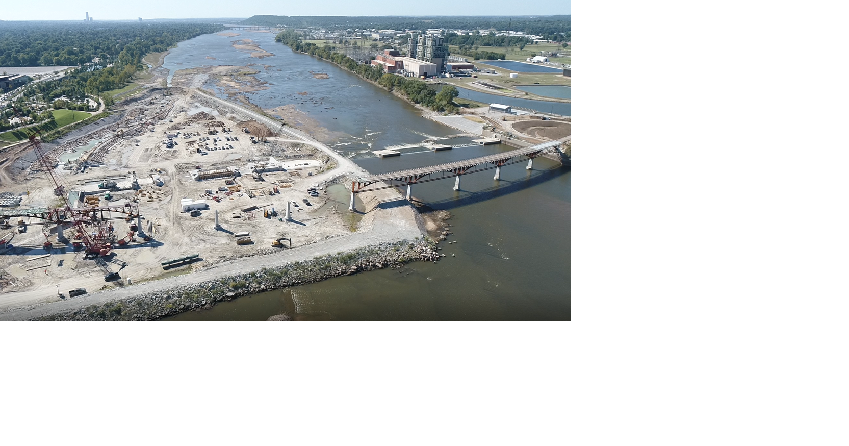 Dam, lake between Gathering Place and downtown to open next summer ...