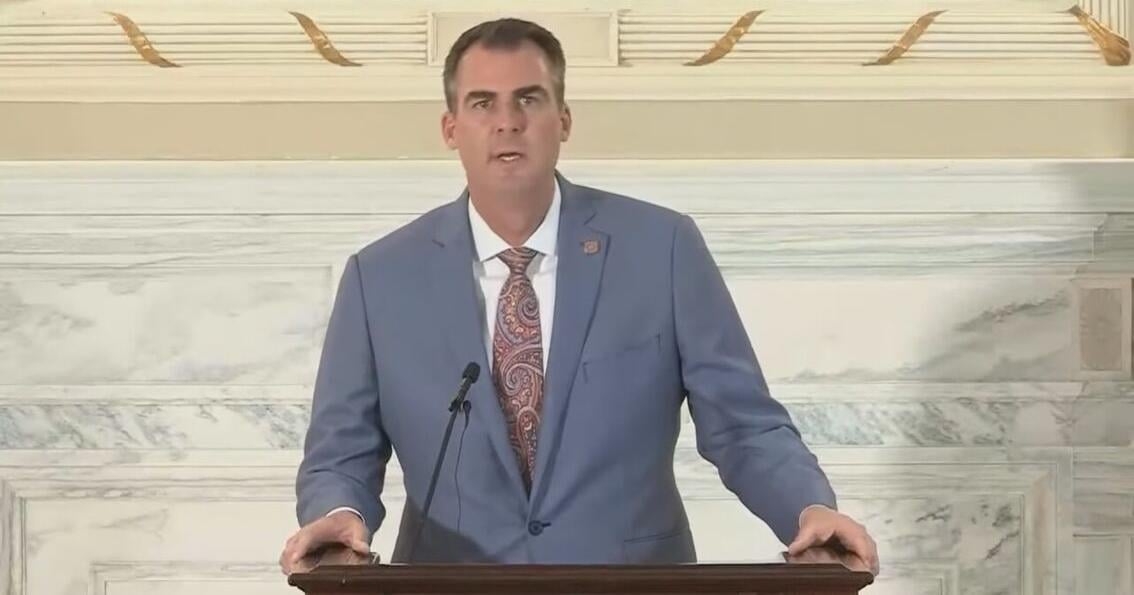 OK Gov. Stitt speaks about former President Trump's indictment | Local ...