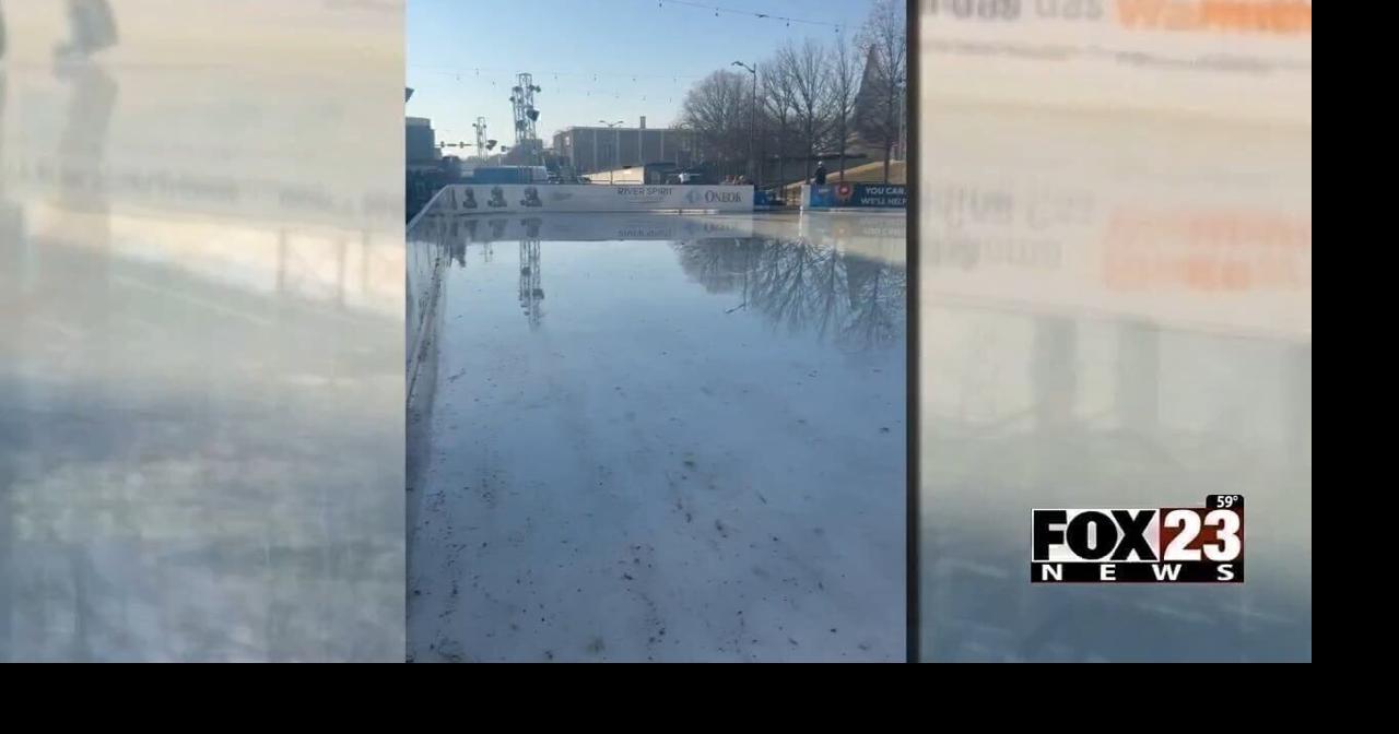 Tulsa's Winterfest reopens its ice skating rink following unseasonably ...