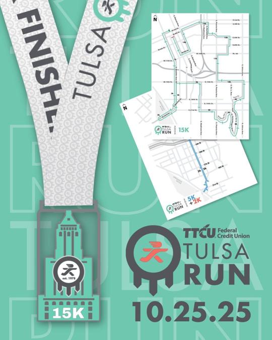 TTCU and event organizers unveil 2025 TTCU Tulsa Run course and ...