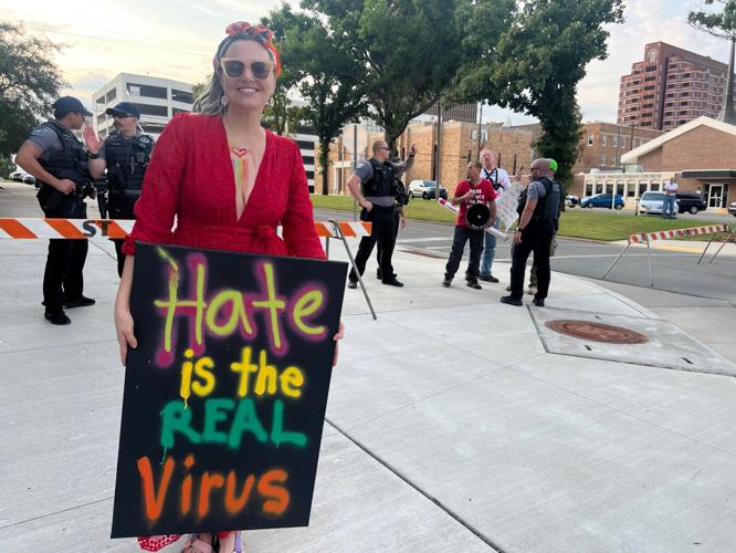 Photos: Small crowd protests Bartlesville Pride event over drag show ...