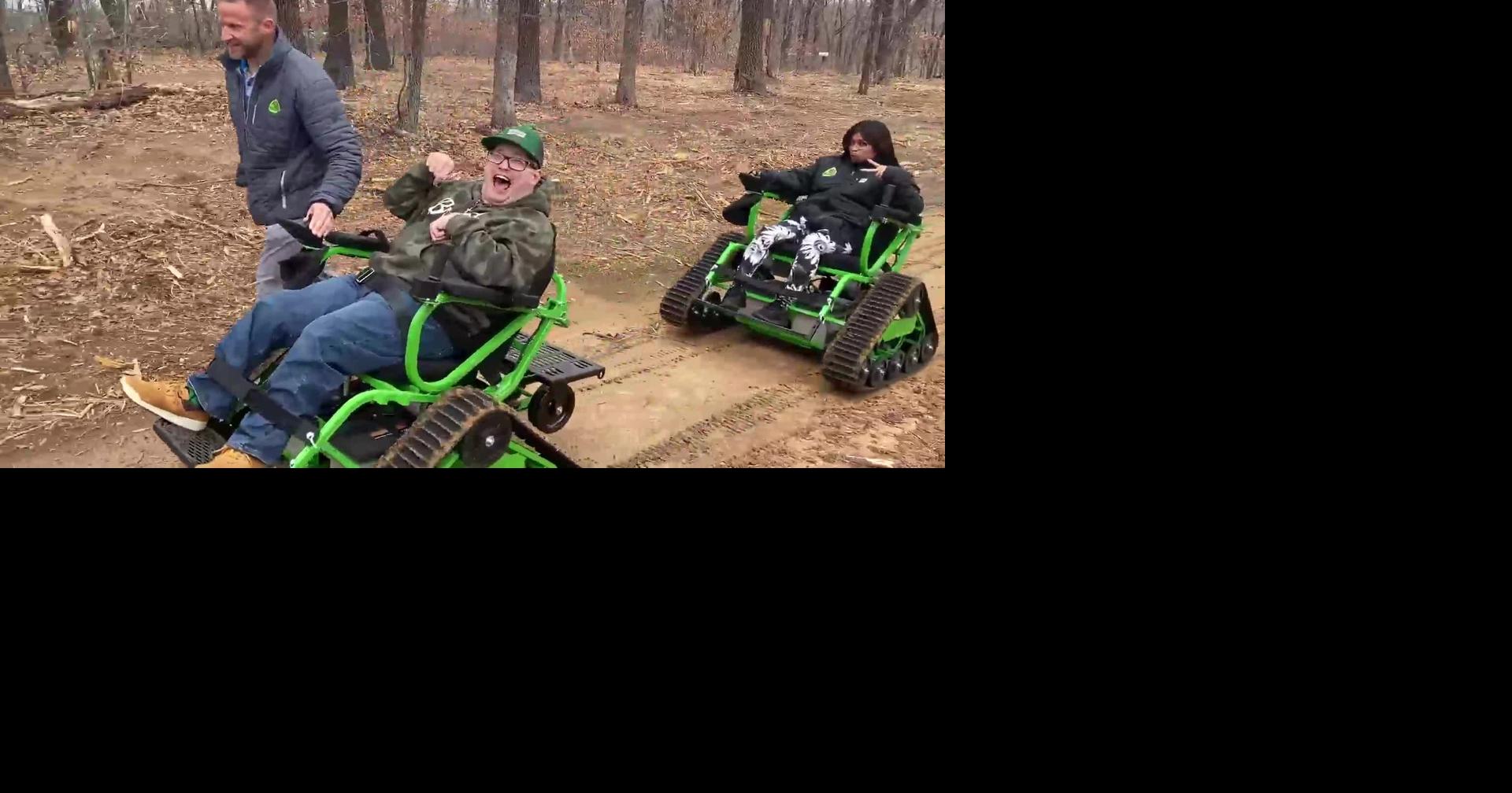 New motorized track chairs unveiled at Sand Springs nature trail | News ...