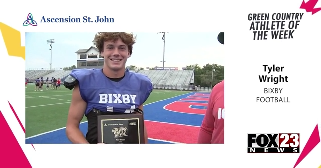 Athlete of the Week, Sept. 10th: Tyler Wright, Bixby Football | High ...