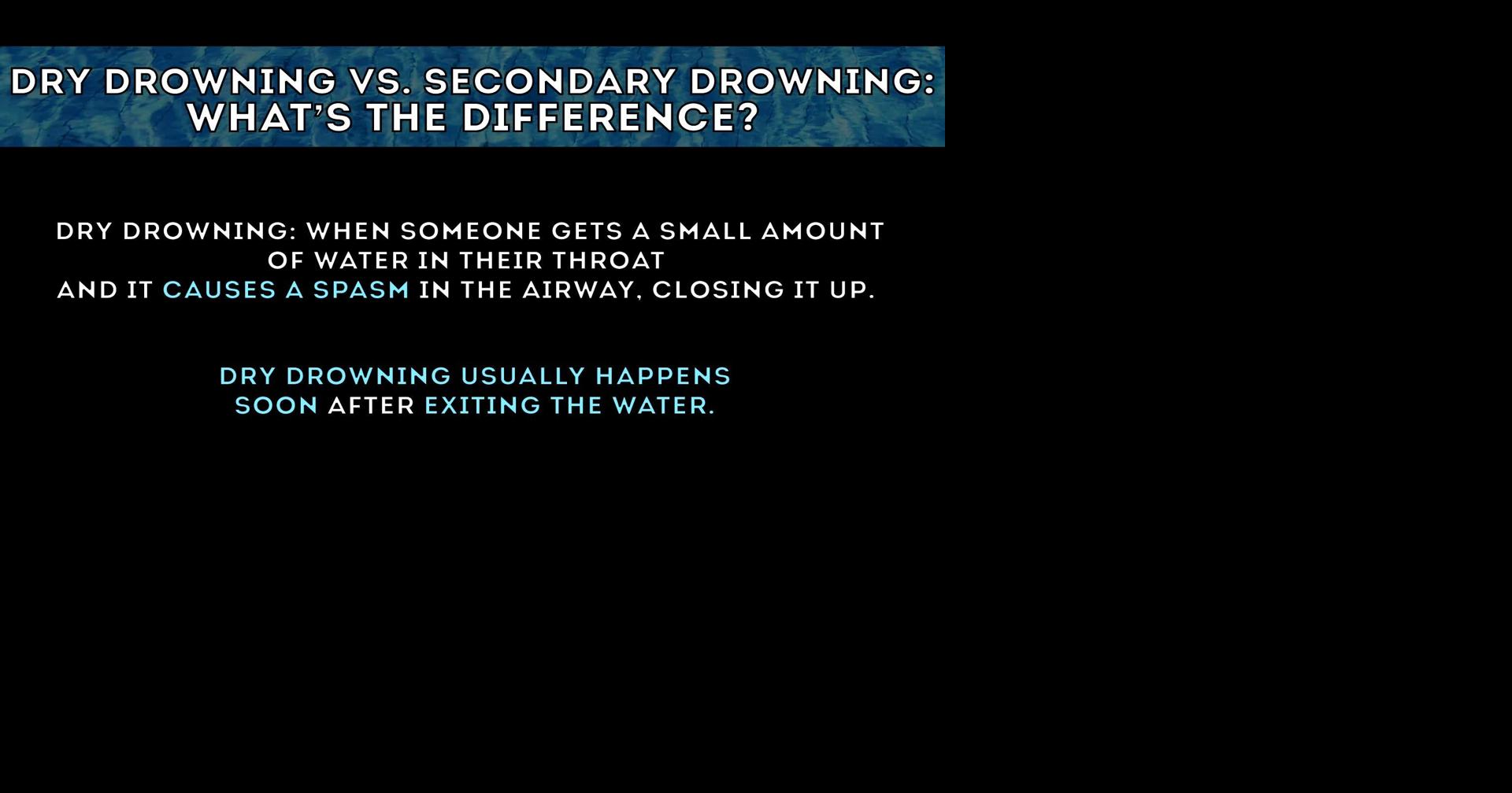 difference between sinking and drowning