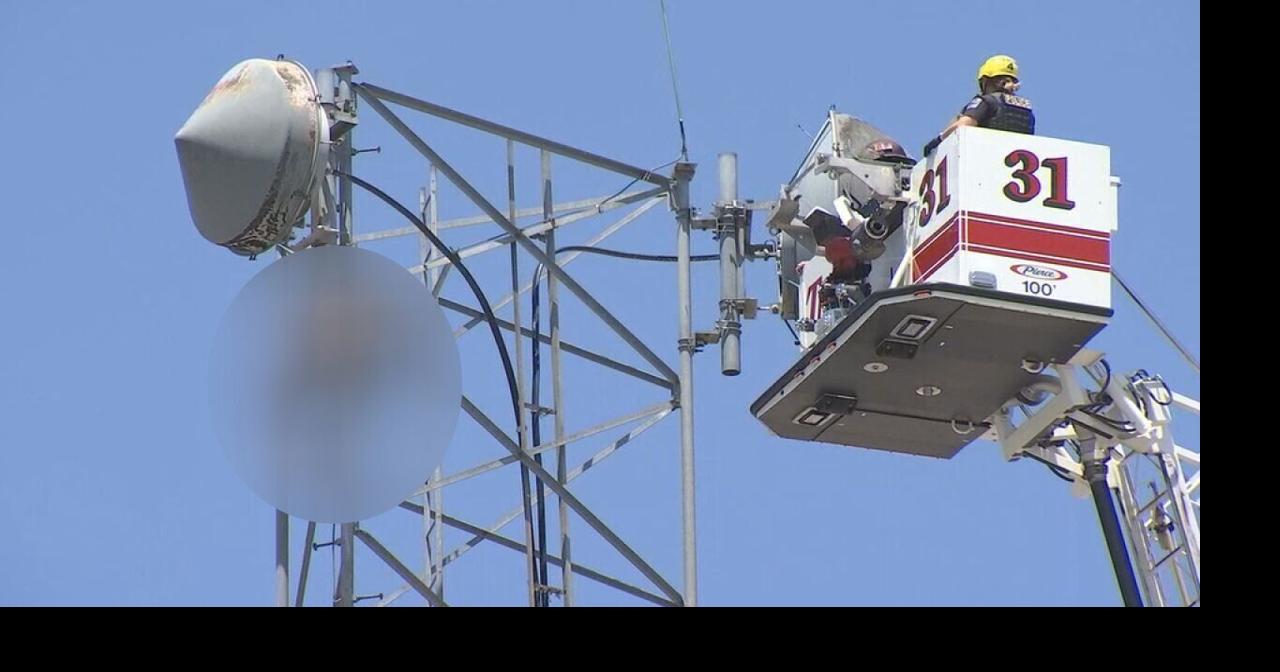 Tulsa Fire help man who climbed cell tower come down safely | News ...