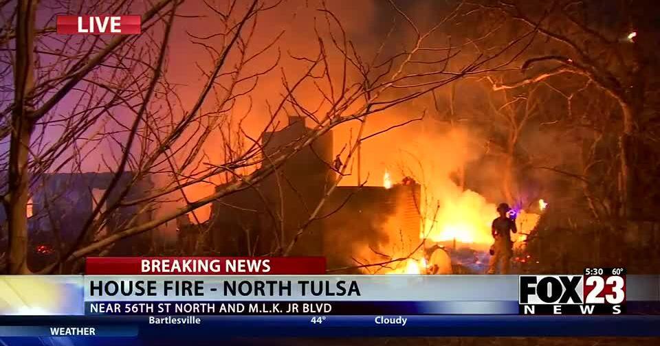 Vacant house catches fire in north Tulsa | News | fox23.com