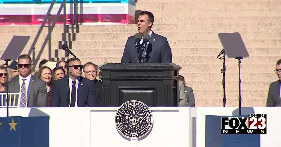 Oklahoma Gov. Stitt sworn in for second term | News | fox23.com