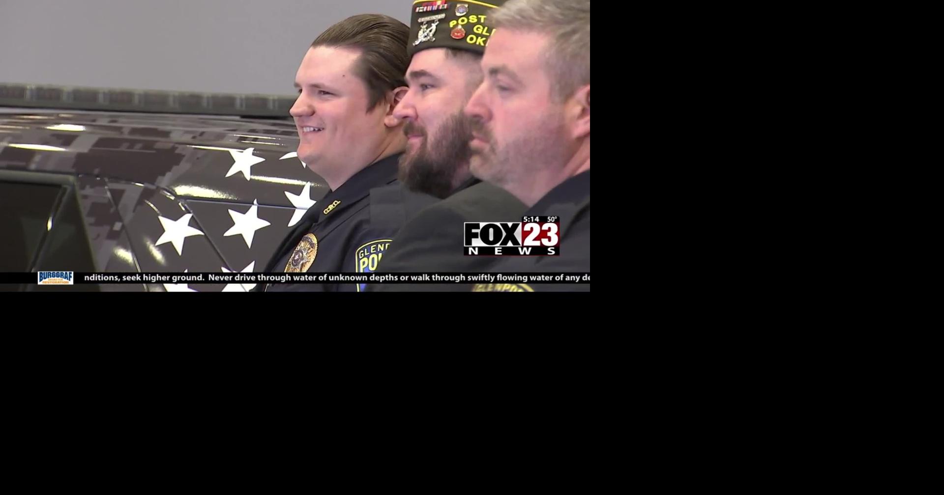 Glenpool Police debut newly-painted cruiser in support of veterans ...