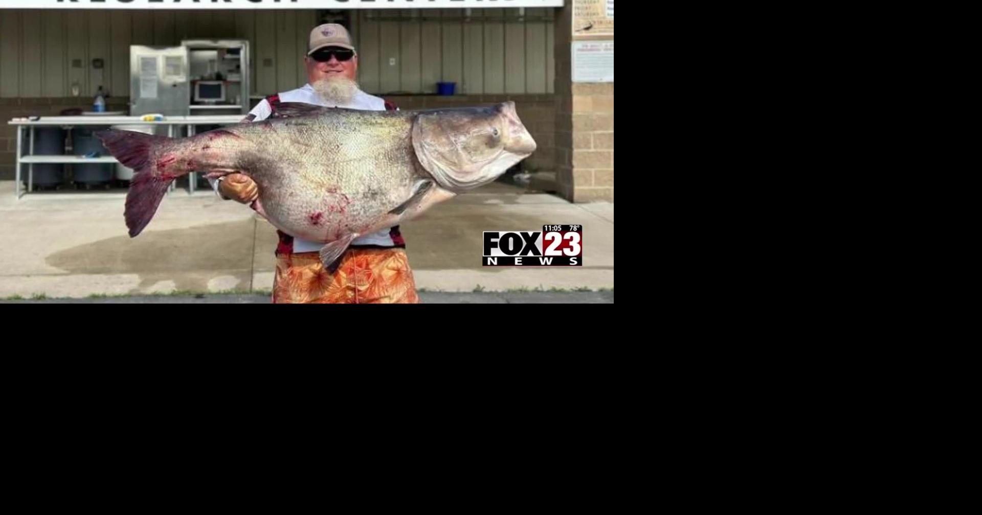 Oklahoma fisherman catches record-breaking carp | Local & State | fox23.com