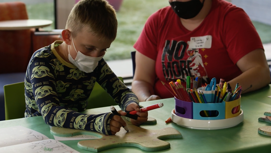 Photos: Oklahoma artists make mural from OU Children...s Hospital ...