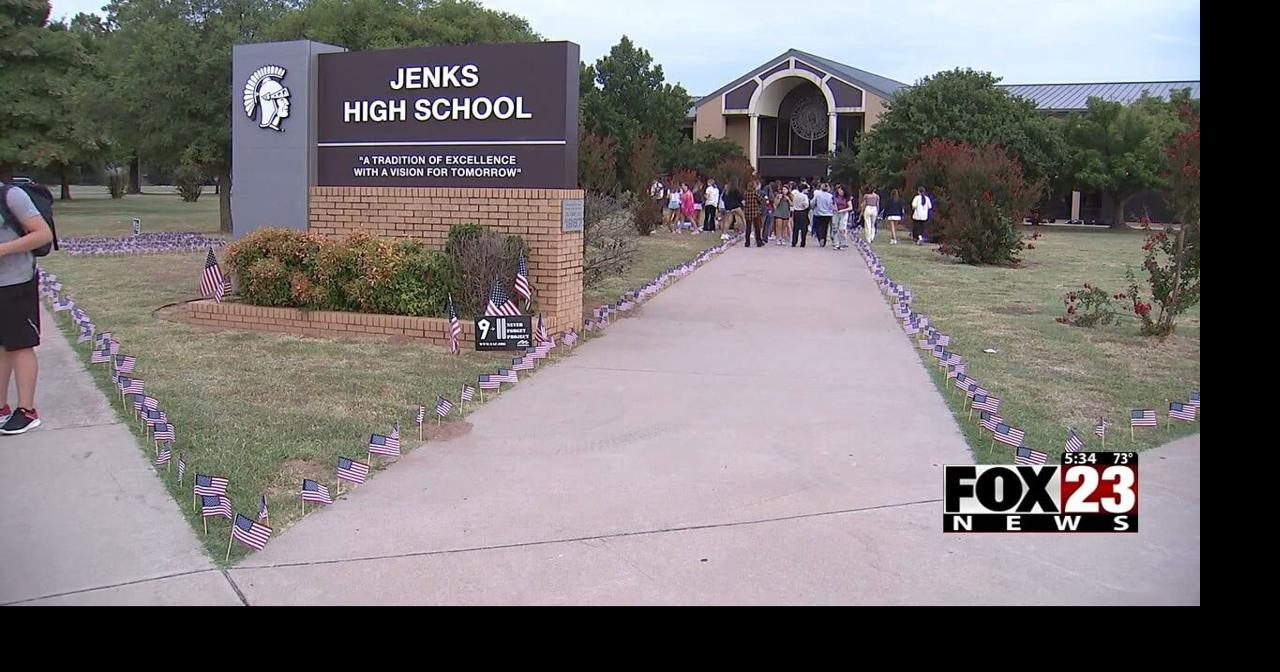 Jenks teenagers honoring 9/11 victims with planting of 2977 flags ...