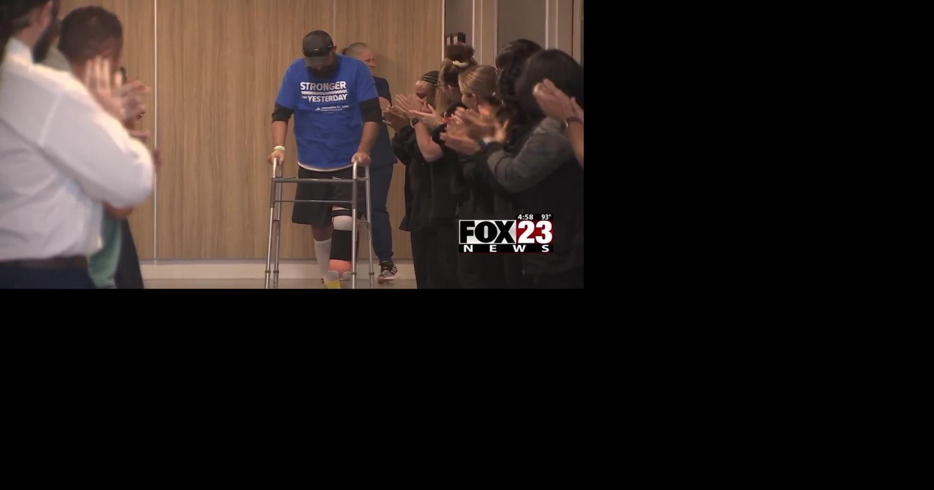 Tulsa man loses leg to downed power lines, finishes treatment | News ...