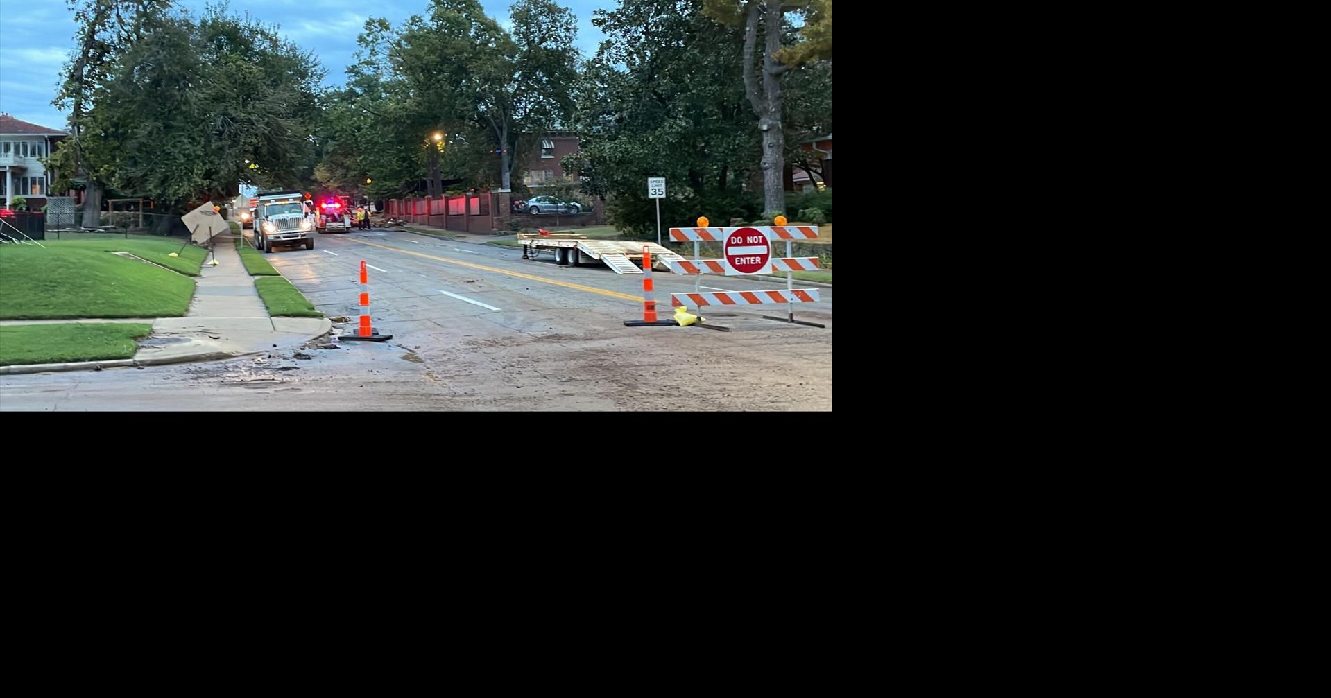 Waterline break causes road closure in midtown Tulsa | News | fox23.com