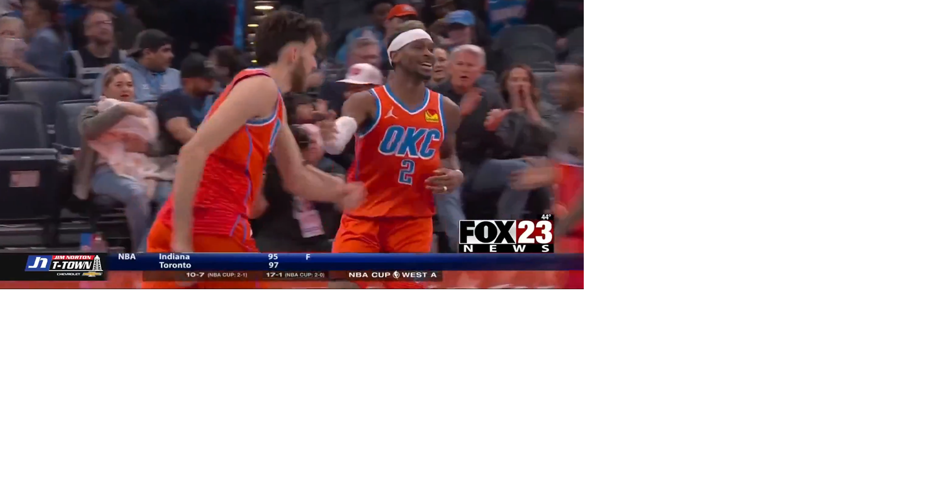 Thunder win 10th straight, top Timberwolves | Sports | fox23.com