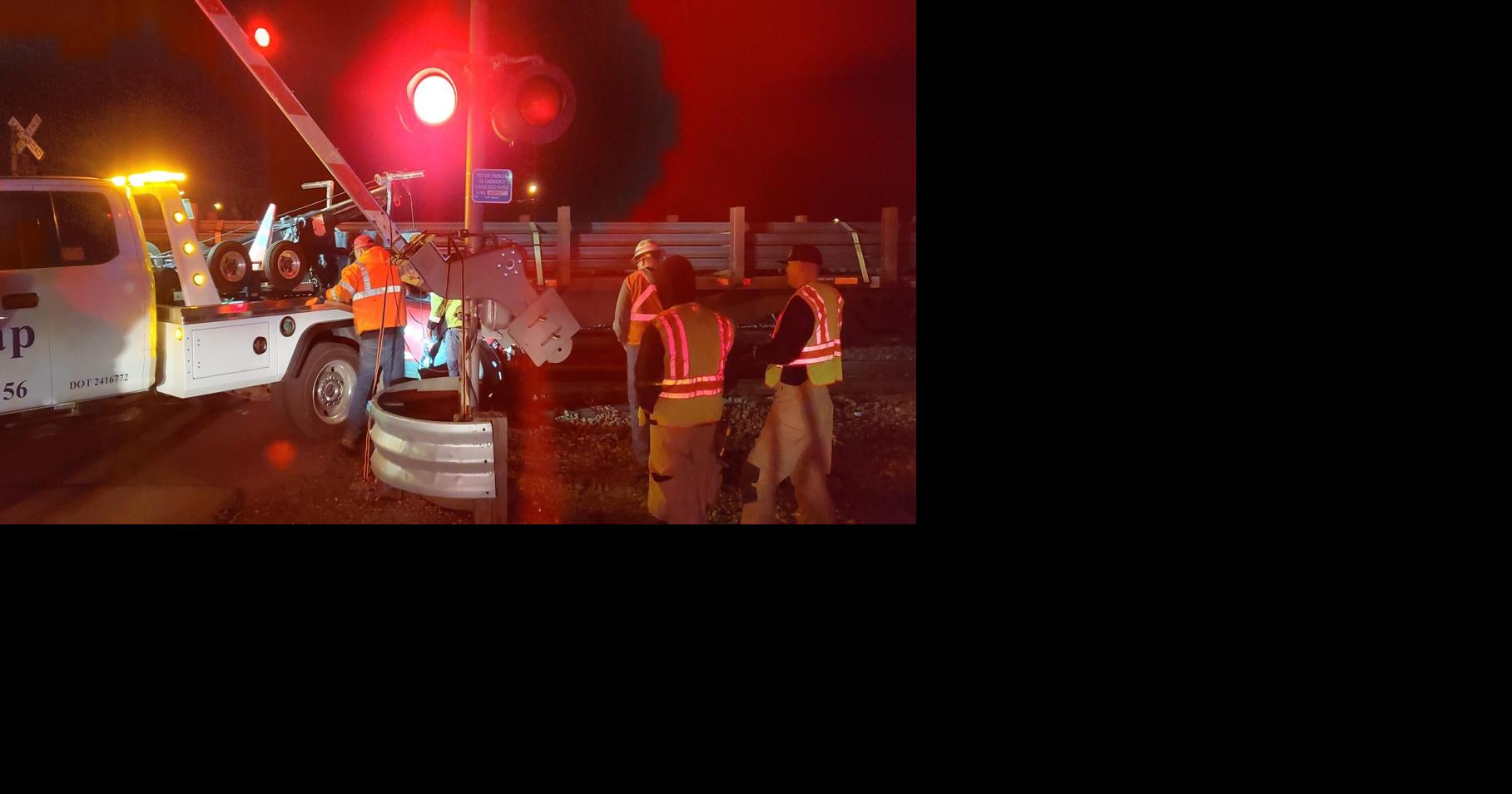 Driver in hospital after car hit by train in Verdigris | News | fox23.com