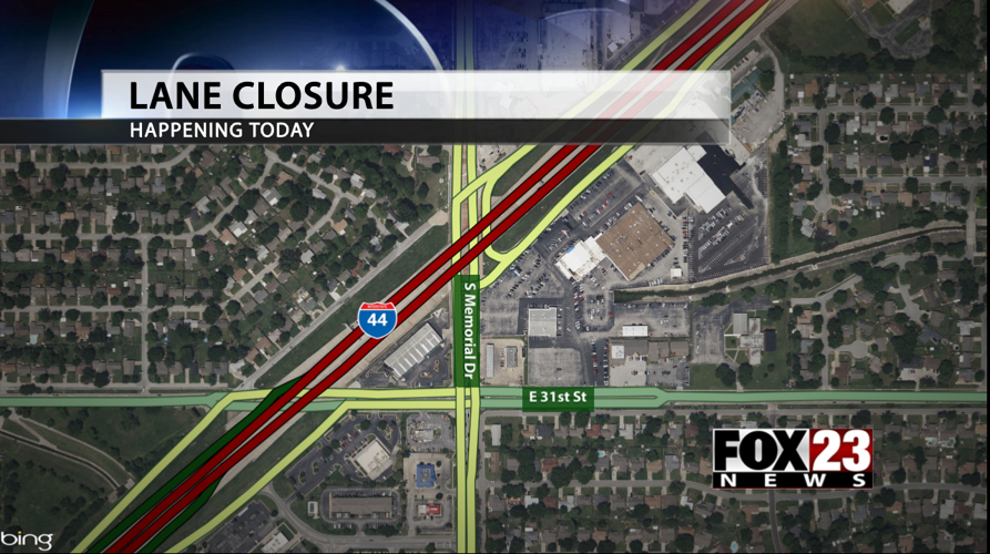 Lane closures in east Tulsa start Tuesday | News | fox23.com