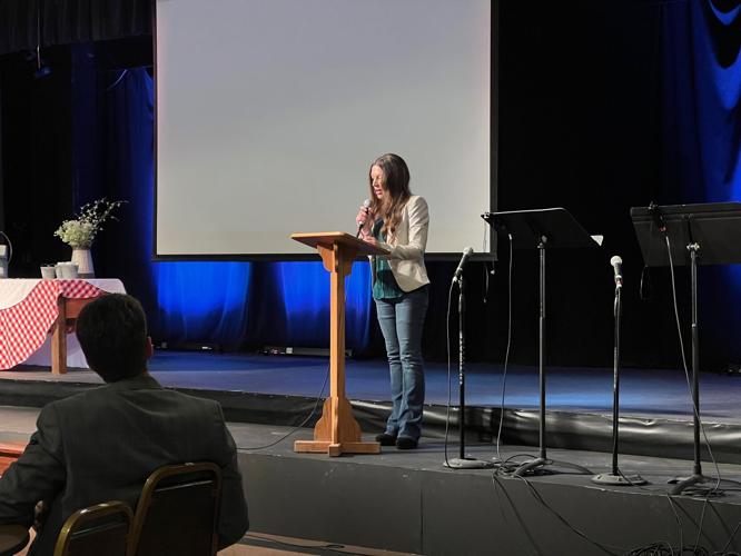 Photos: Wife of Oklahoma death row inmate speaks at public forum ...