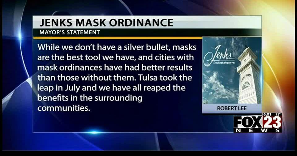 ‘Best tool we have’ | Jenks mayor pushes for mask mandate | Local ...