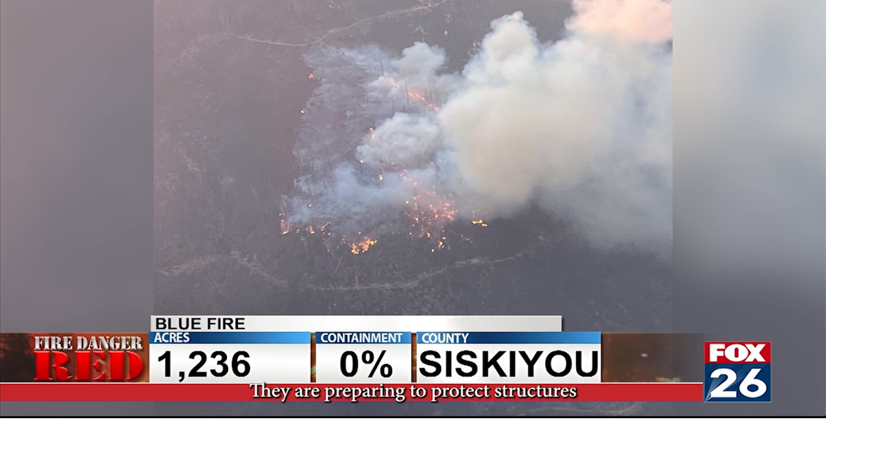 The Blue Fire At 1,236 Acres | Local | fox26medford.com
