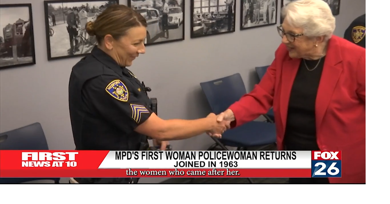 MPD's First Woman Policewoman Returns | Local | fox26medford.com