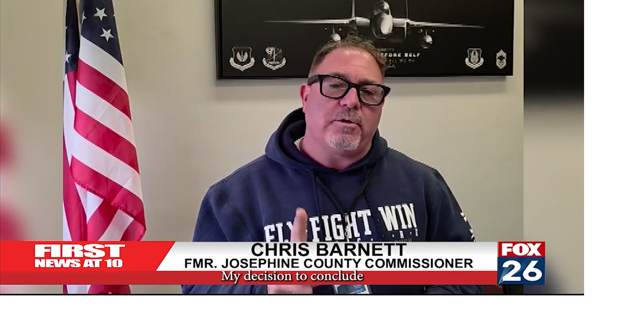 JOCO Commissioner Chris Barnett Resigns | Local | fox26medford.com