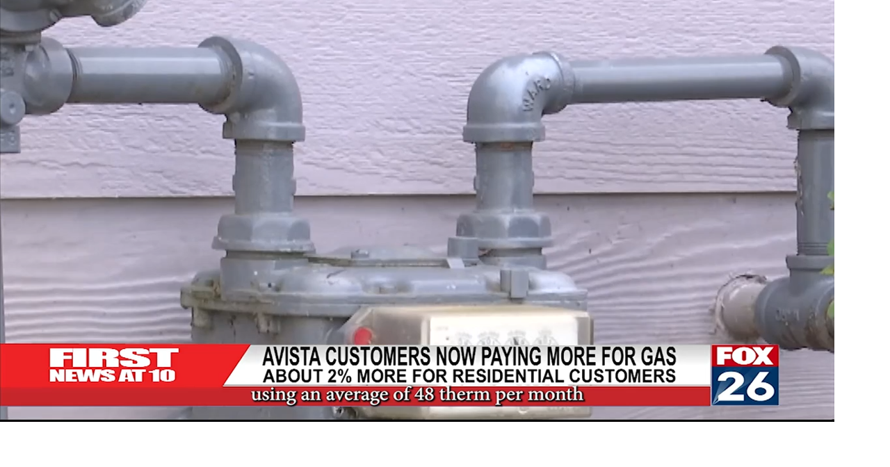 AVISTA Customers Now Paying More For Gas | Local | fox26medford.com