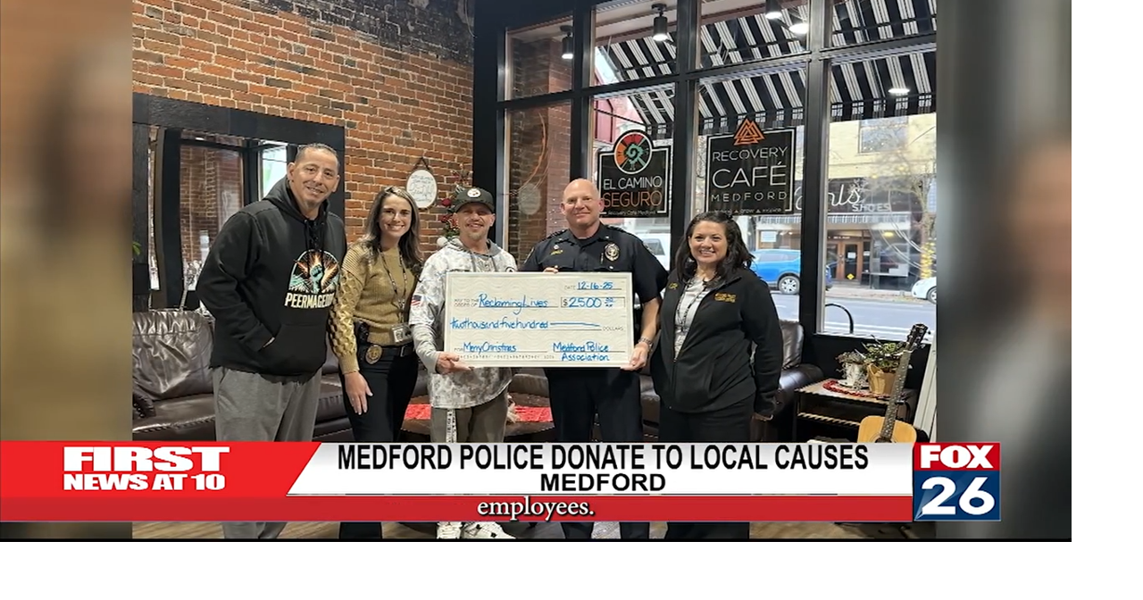 Medford Police Donate To Local Causes | Local | fox26medford.com