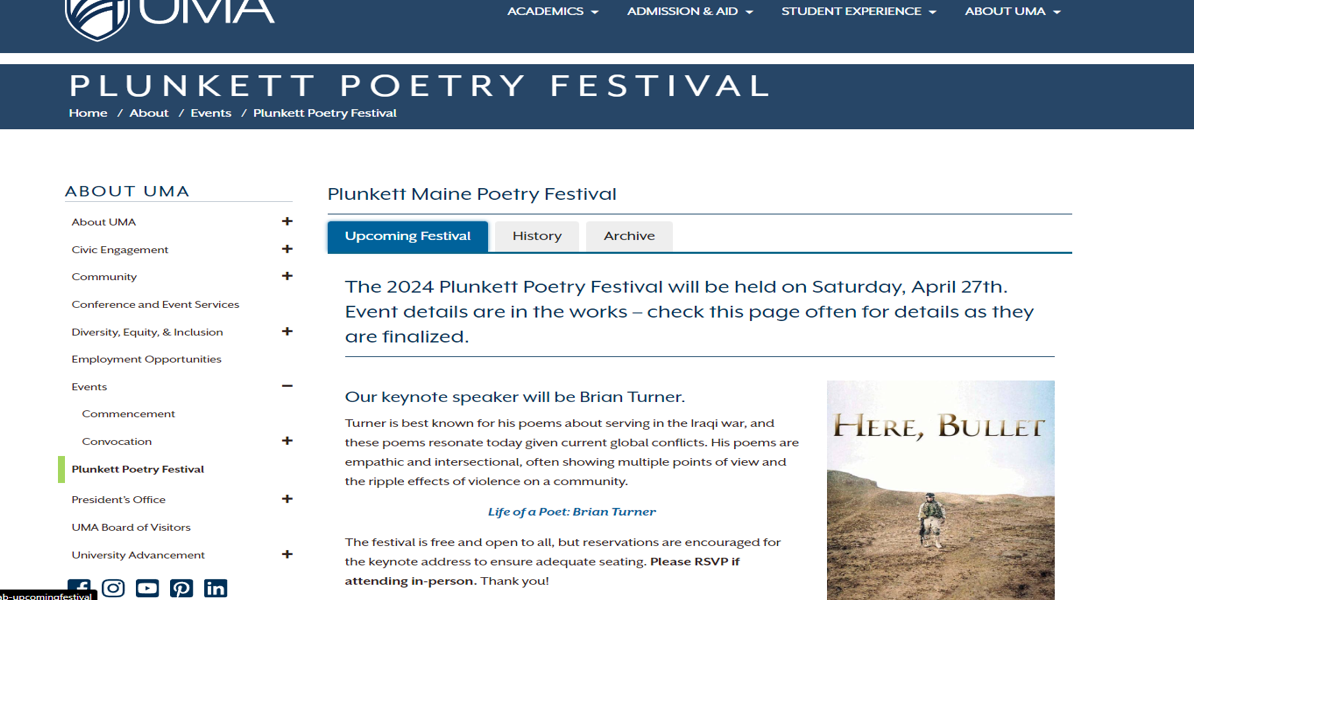 22nd Annual Plunkett Maine Poetry Festival returns | Local News ...