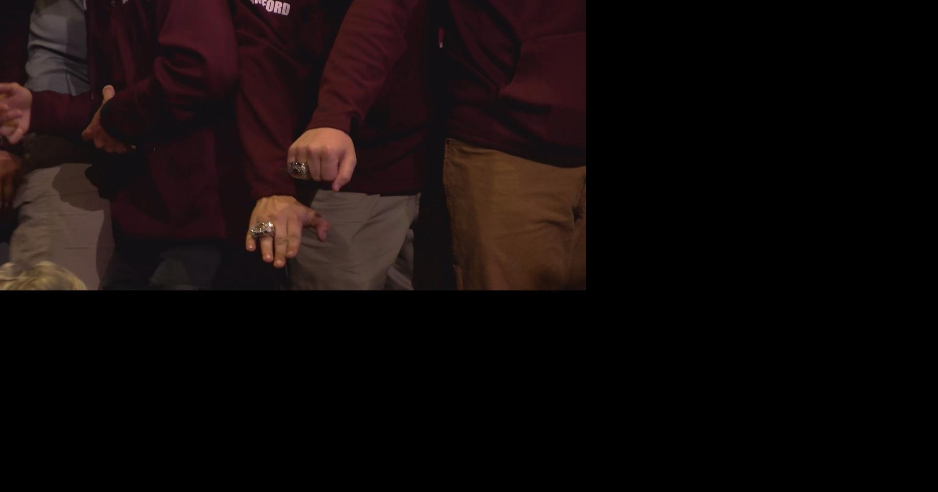 Orono football's 2023 state title team receives championship rings ...