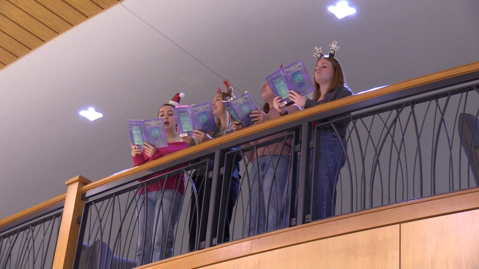 Members of John Bapst Treble Choir sing carols for patients at Northern ...