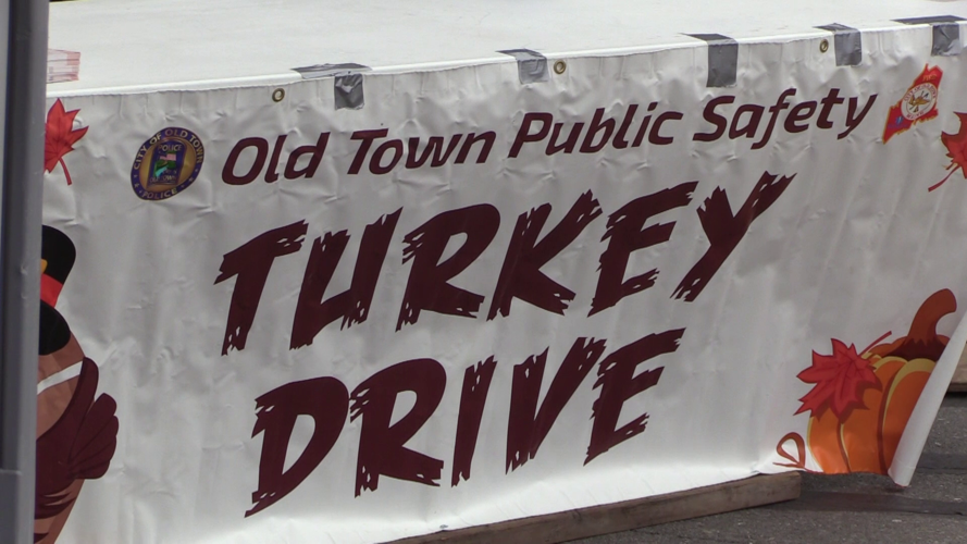 Old Town first responders hold annual turkey drive | Local News | foxbangor.com