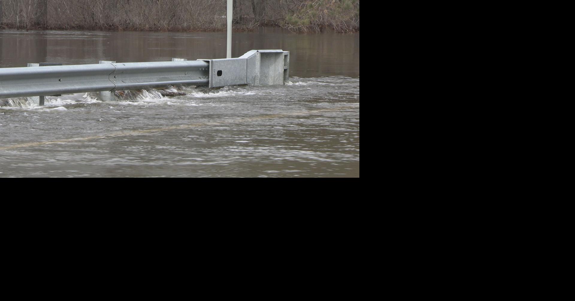 Ice dam breaks in Pleasant River, flooding Milo bridge | News ...