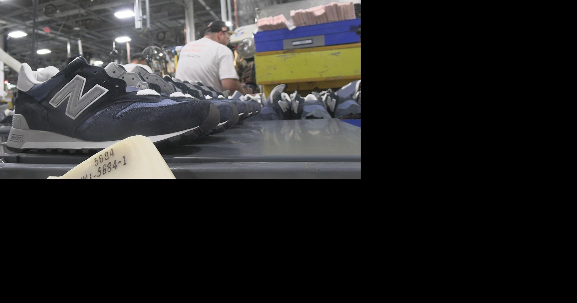 New Balance celebrates expanded Central Maine factory in Skowhegan ...