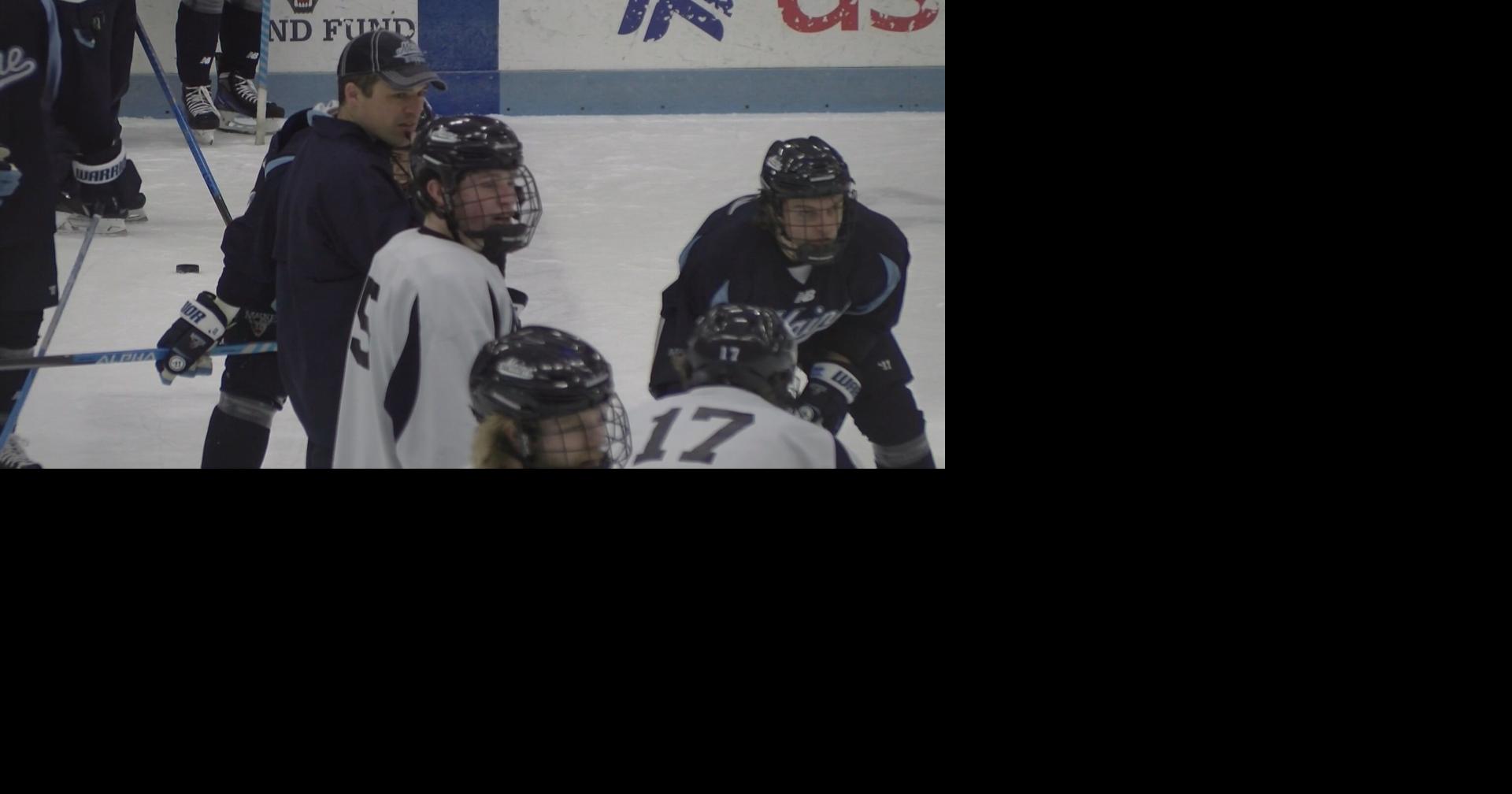 Maine head coach Ben Barr reacts to Nadeau being drafted, recruiting ...