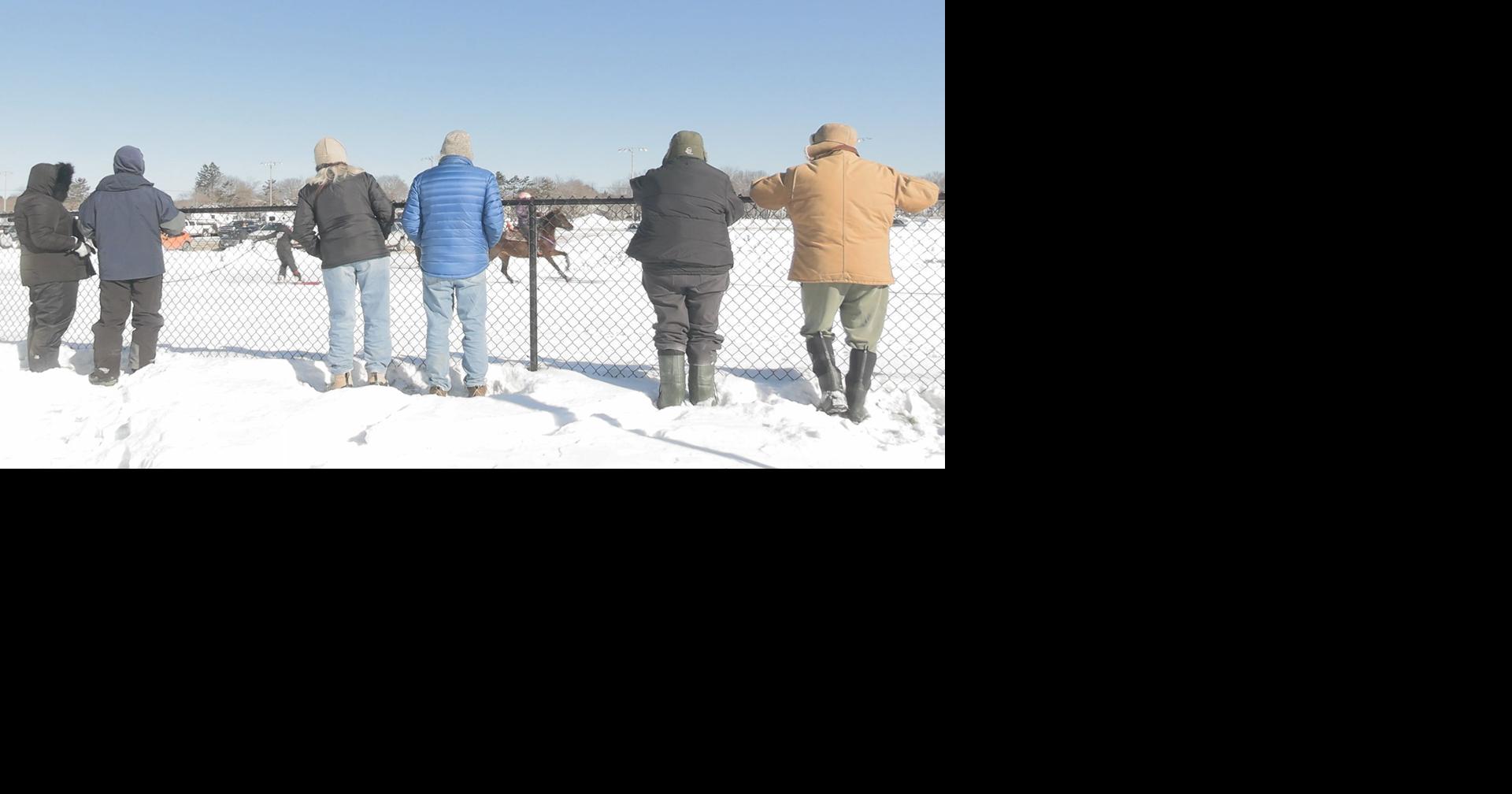 Horses, riders, skiers and spectators enjoy Skijor Bangor | Local News ...