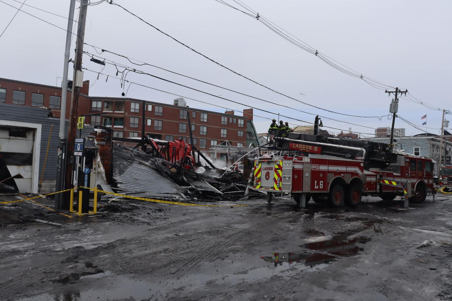 Investigation into the fire on Portland's waterfront continues ...