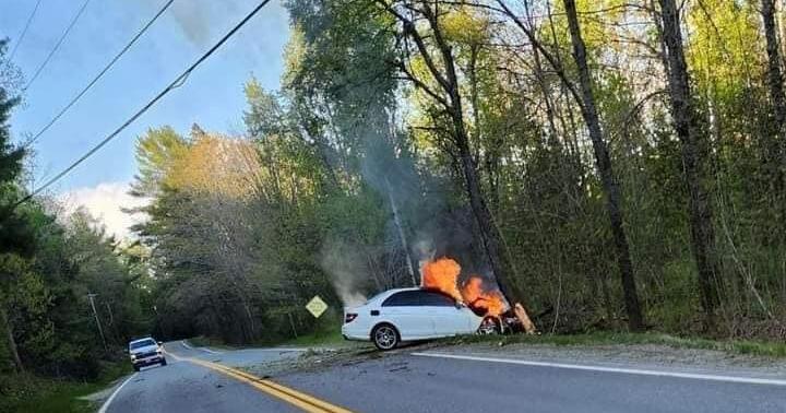 Holden car fire leads to arrest | News | foxbangor.com