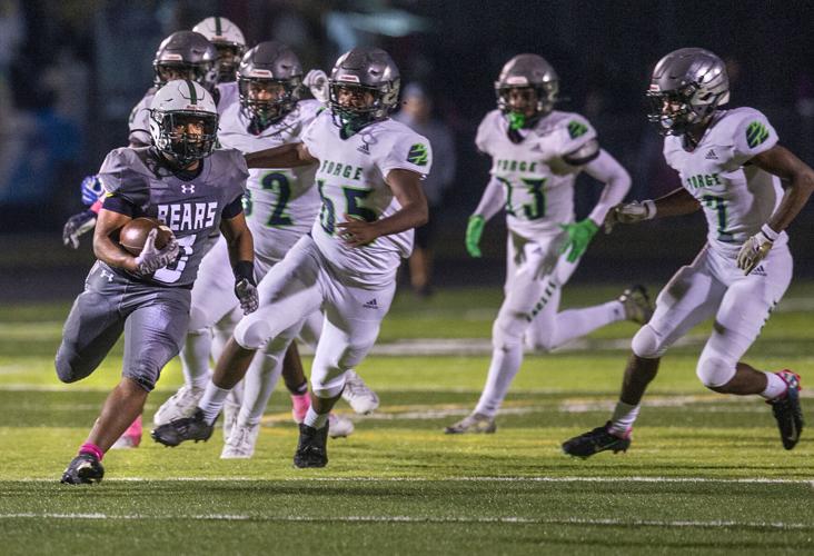 High school football: Bryson's five TDs leads Colonial Forge over Riverbend