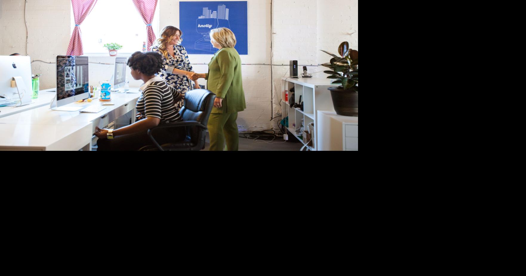 Stafford native designs scarf worn by Hillary Clinton